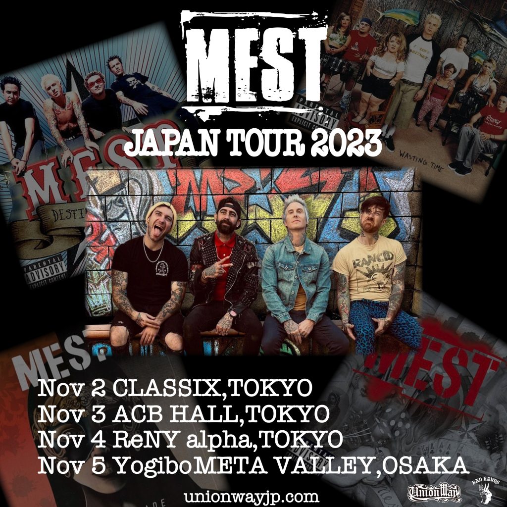 MEST JAPAN TOUR 2023決定!!! - UNIONWAY JAPAN OFFICIAL SITE